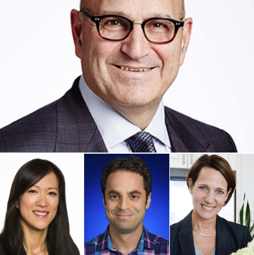 Larry Rosen, CEO of Harry Rosen, executive coach Jane Gaynor and Eric ...